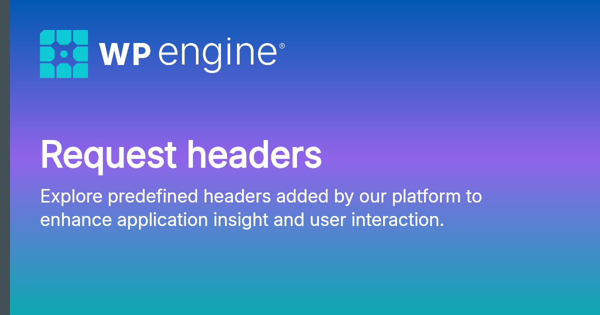 Request headers | Developers