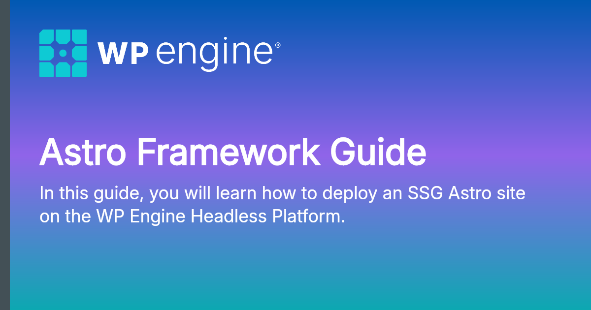 Astro Framework Guide | Documentation